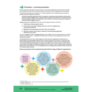 What is Primary Prevention? Connecting across the continuum from ...