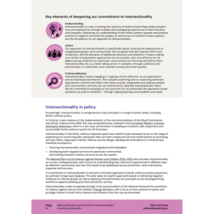 Intersectionality in Primary Prevention | Safe and Equal