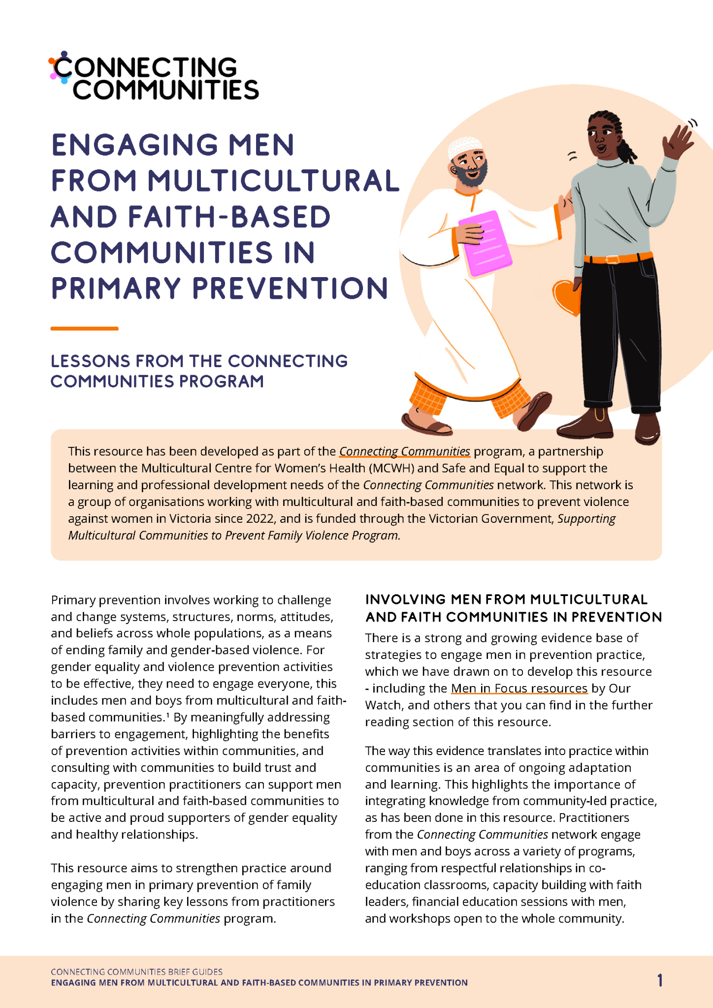 Engaging Men from Multicultural and Faith-Based Communities in Primary ...