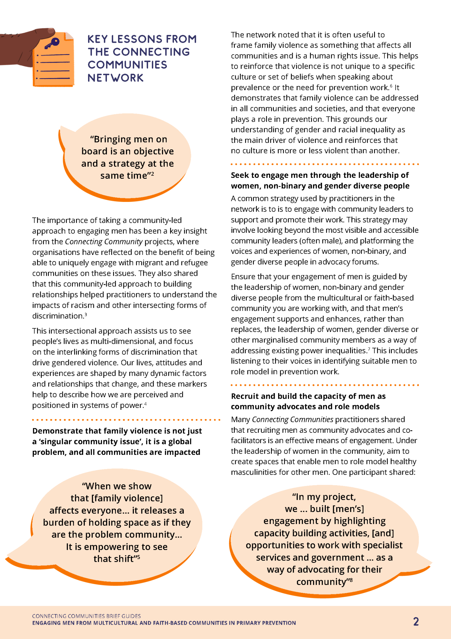 Engaging Men from Multicultural and Faith-Based Communities in Primary ...